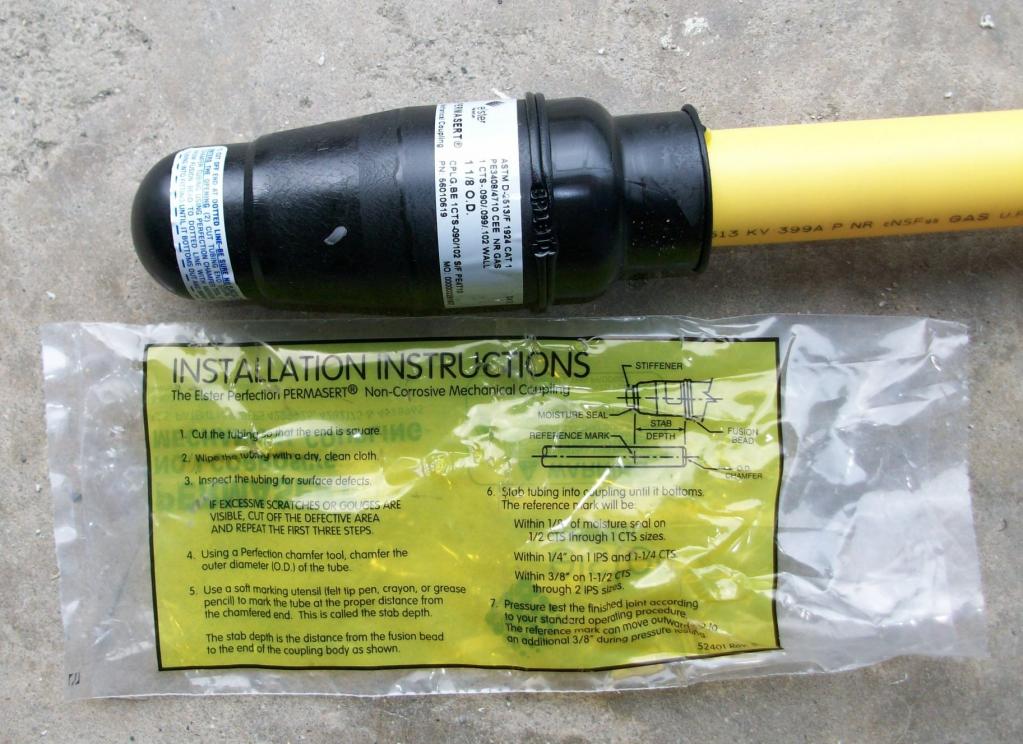 1 1/8 flexible gas riser