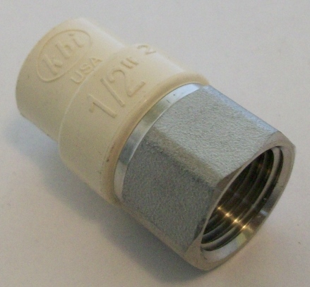 1/2 cpvc x 1/2 female stainless steel