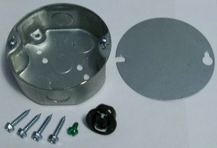 4" octagon galvanized box kit for paddle fan