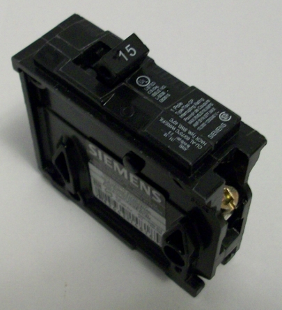 Siemens Q115 15amp single pole breaker