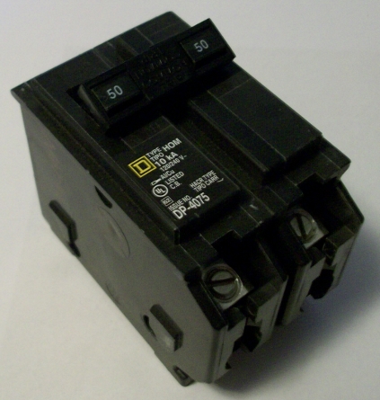 HOM250 Square D Homeline 50 amp DP breaker