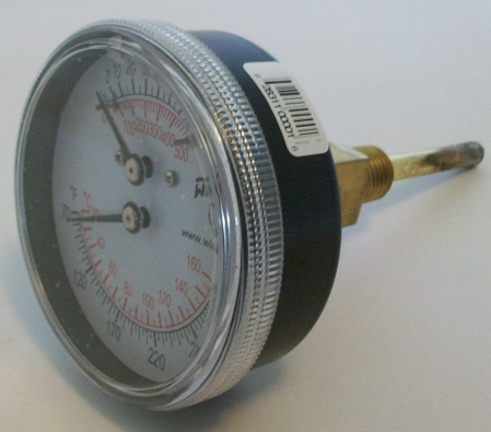 1/4" boiler gauge