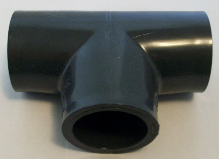 PVC Schedule 80 tee, glue | heading-21-sch80-tee