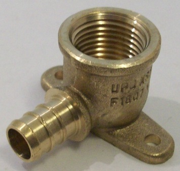 1/2 PEX crimp x female lug ell