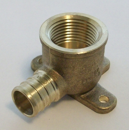 3/4 PEX crimp x female lug ell