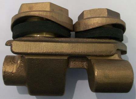 1 1/4 x 1 brass pitless adapter, lead free